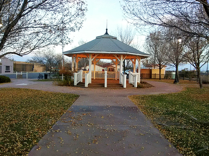 First Street Park's charming gazebo invites lazy afternoon concerts and community gatherings beneath whispering cottonwood trees.