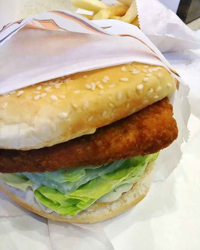 The fish sandwich proves Crown Burgers isn't a one-hit wonder &ndash; crispy, fresh, and substantial enough to satisfy a Lake Powell fisherman.