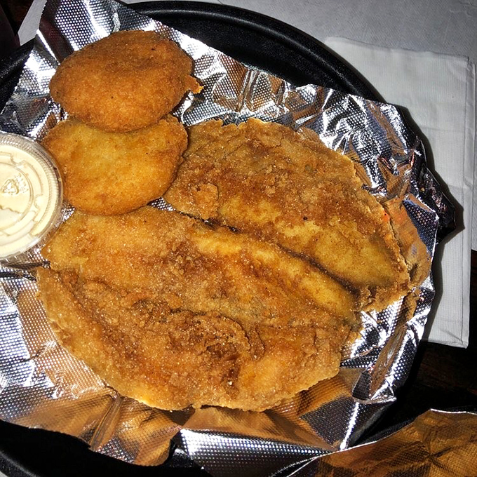 Crispy tilapia that would make even non-fish-eaters reconsider their life choices. The perfect crunch gives way to flaky tenderness underneath.