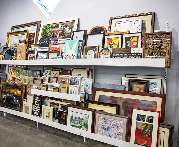 Wall art wonderland where someone else's "no longer matches the sofa" becomes your conversation-starting masterpiece.