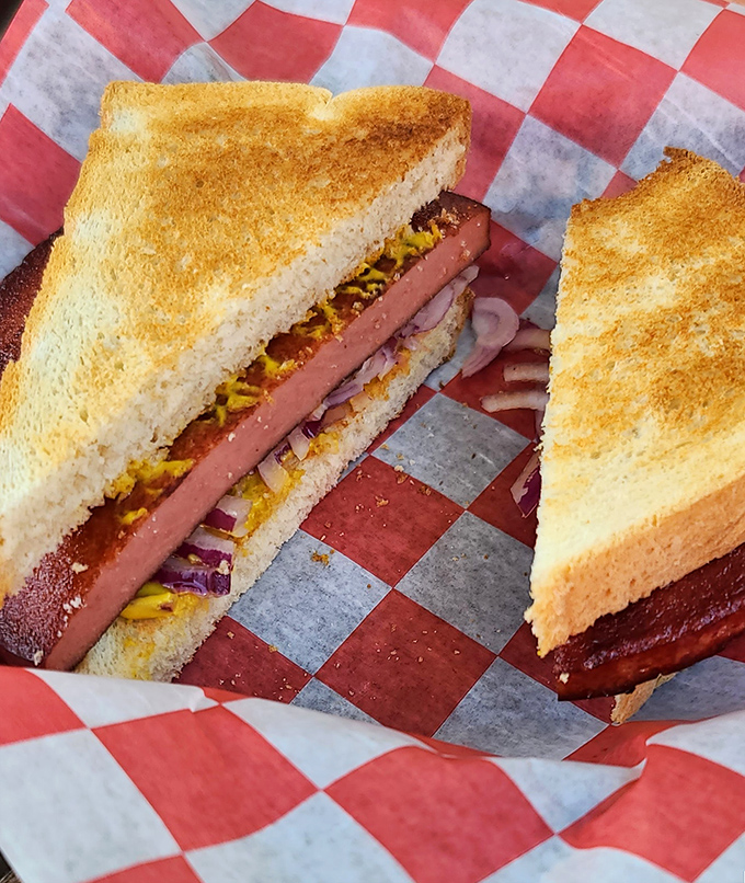 The humble fried baloney sandwich gets a gourmet makeover that would make your childhood self high-five your adult self.