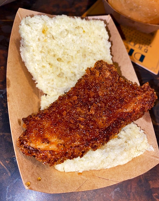 Crispy on the outside, heavenly on the inside. This fried chicken slider isn't just a sandwich&mdash;it's proof that good things come in small packages.