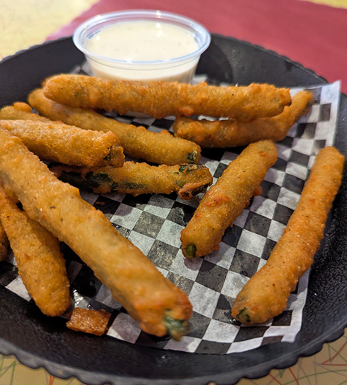 These aren't your average green beans. They're crispy, golden vessels of joy that make eating vegetables feel like breaking the rules.