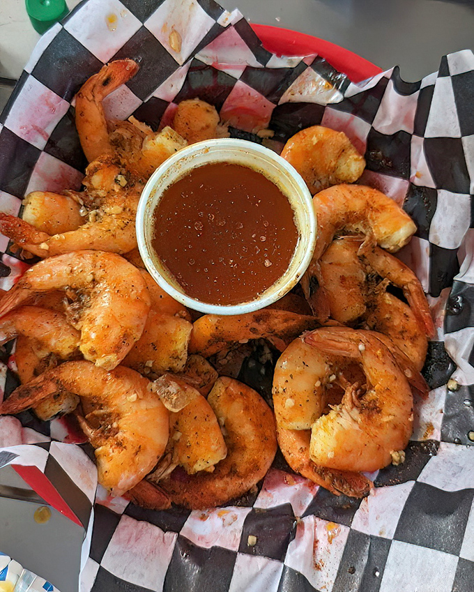 Peel-and-eat shrimp that demand you slow down and savor. The cocktail sauce is just a supporting actor in this Gulf Coast drama.