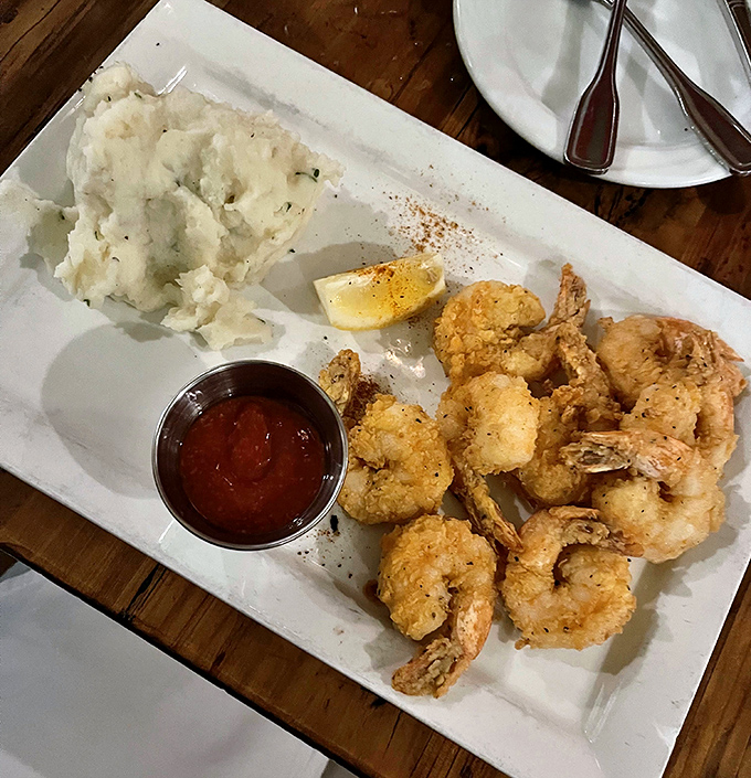 These fried shrimp aren't just crispy, they're the kind of good that makes you momentarily forget your table manners.