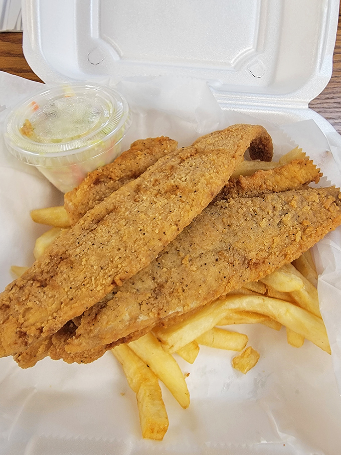 The fish sandwich that makes you question why you ever order anything else. Golden, crispy, and served with zero pretension—just the way comfort food should be.