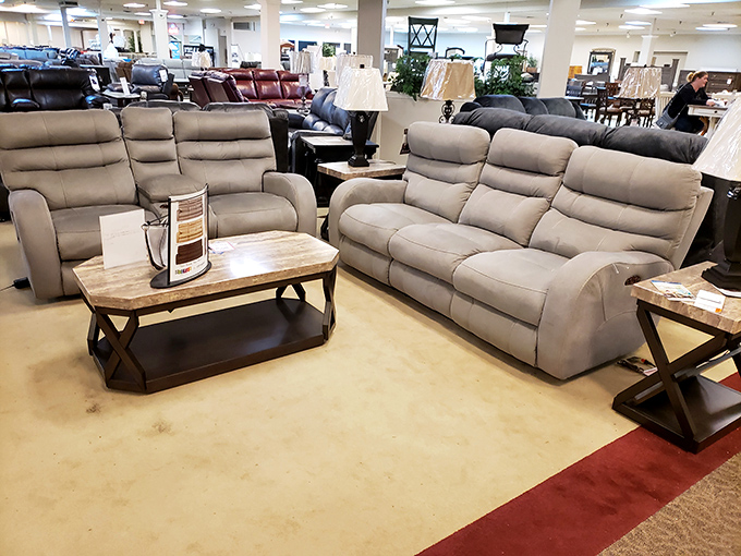 Living room setups that make you question your own furniture choices. "Could my life be more comfortable?" is the dangerous thought that's sold countless couches here.