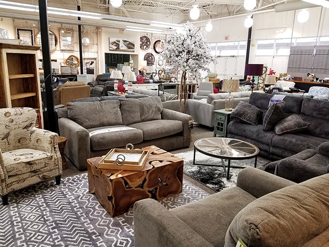 Furniture finds that won't require a second mortgage. That trunk coffee table is practically begging to hold your coastal vacation photo albums.