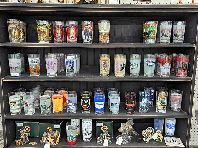 Kentucky Derby glasses through the decades &ndash; a liquid timeline of thoroughbred history that collectors race to add to their shelves.