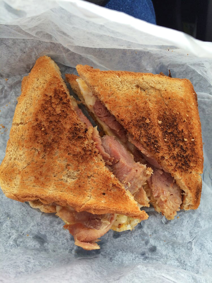 Behold the ham sandwich that makes fancy brunch spots question their entire existence&mdash;perfectly toasted, generously stuffed.