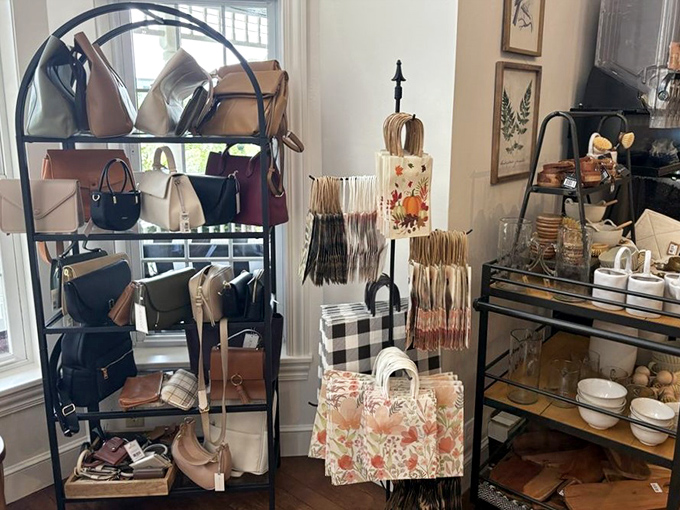Beyond chocolate, Coblentz offers a curated selection of handbags and accessories. Because sometimes you need something pretty to carry all your chocolate purchases home.