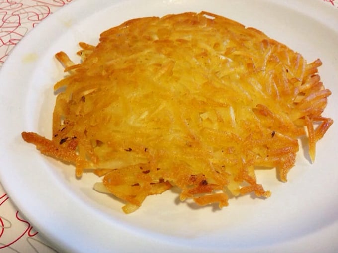 These golden-brown hash browns deserve their own fan club &ndash; crispy, buttery potato perfection that makes you wonder why you'd eat potatoes any other way.