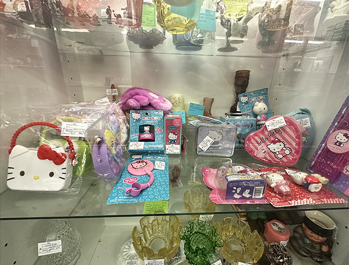 Hello Kitty never really went away&mdash;she just kept collecting more friends. This display case is a time capsule of kawaii culture that spans generations.