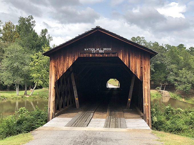 When a covered bridge looks this good, you understand why our ancestors bothered building things to actually last forever.