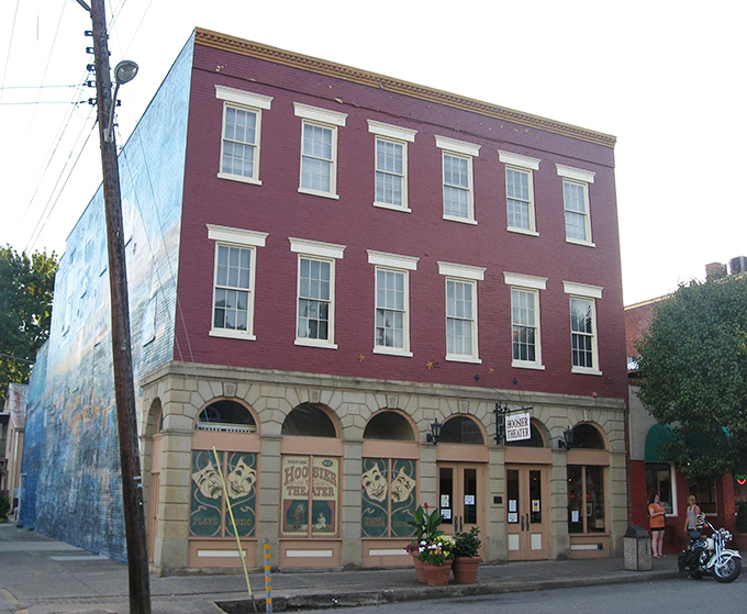 The Hoosier Theater's vintage charm beckons from another era, when date night meant a movie downtown instead of Netflix and chill.