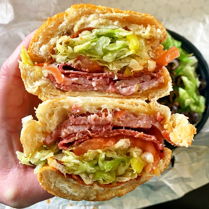 The Italian sub at Tommy's doesn't need a passport to transport you straight to flavor country with every perfectly stacked bite.