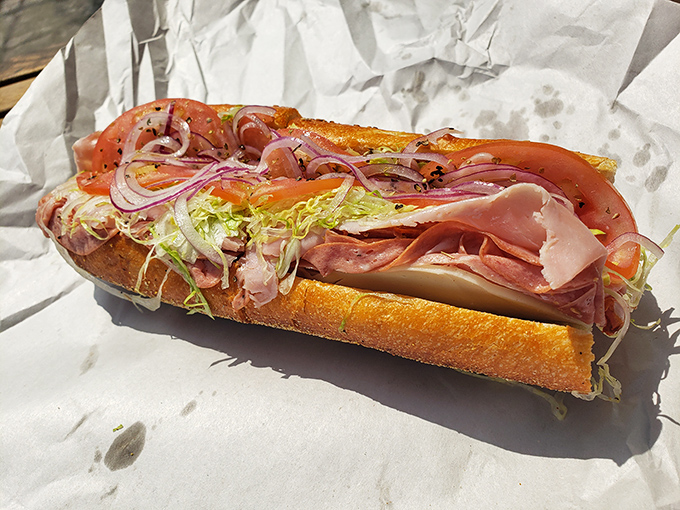 This Italian hoagie isn't just a sandwich&mdash;it's an architectural masterpiece of cured meats, sharp provolone, and perfect proportions.
