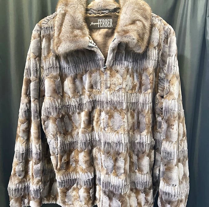 Winter elegance defined: This Ferber fur coat transforms even the simplest errand run into a glamorous affair worthy of old Hollywood.