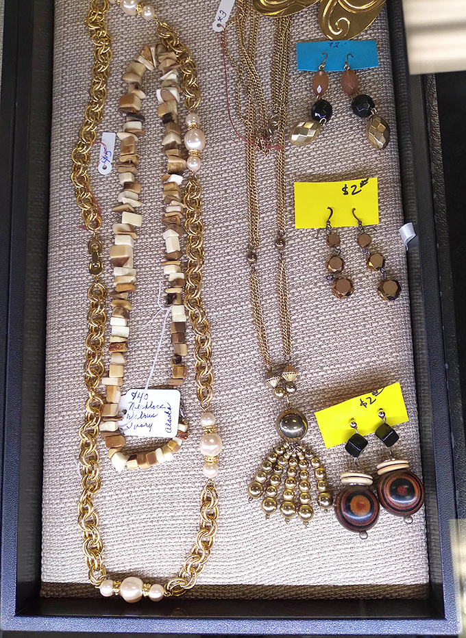 Jewelry that tells stories of decades past. These golden treasures and gemstone baubles cost less than your morning latte but sparkle with twice the personality.