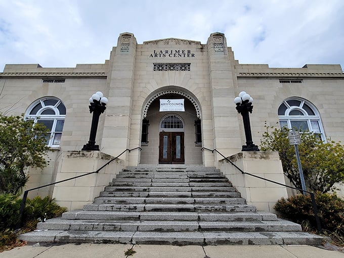 The Larimer Arts Center isn't just preserving culture—it's serving it up with a side of architectural splendor. Those steps have welcomed art lovers since its days as the town's post office.