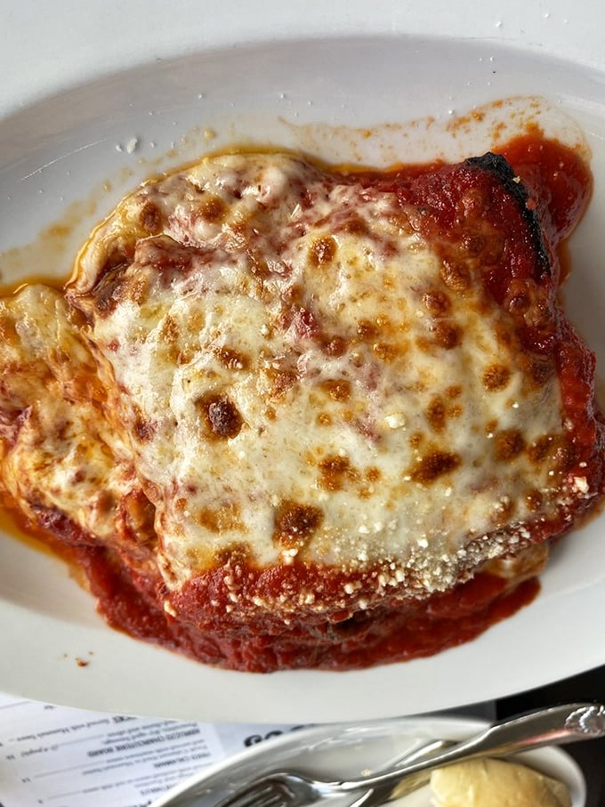 Lasagna that doesn't so much sit on the plate as command it&mdash;layers of pasta, cheese, and sauce in perfect harmony.