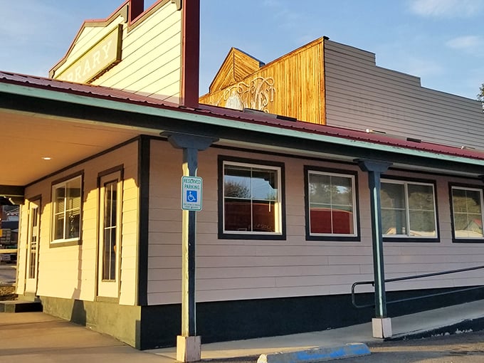 This unassuming storefront houses small-town essentials &ndash; where a haircut comes with free local news and opinions whether you asked for them or not.