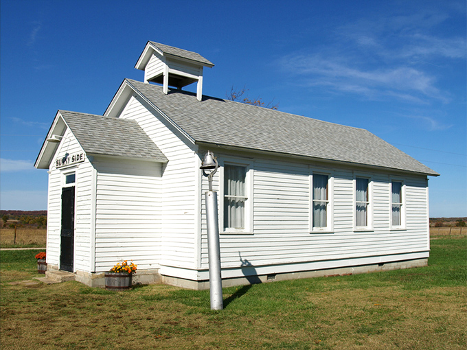 The Little House on the Prairie Museum's schoolhouse reminds you that three R's once meant something different.