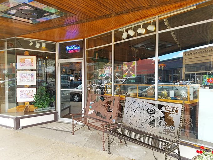 The Livingston Center for Art and Culture showcases local talent in a space where even the bench outside seems to appreciate good design.