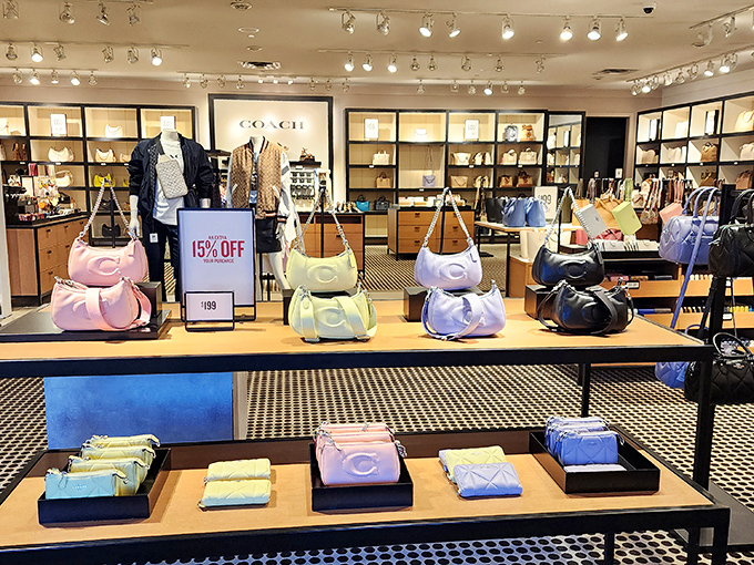 Coach's display game is stronger than your willpower. These pastel purses aren't just accessories&mdash;they're the supporting characters in your wardrobe's blockbuster.