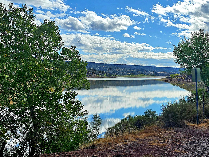 That mirror-like surface practically demands you skip a stone, though you'll feel guilty disturbing such perfection.
