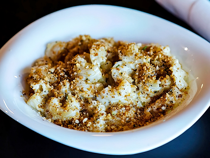 Not your childhood mac and cheese. This grown-up version with golden breadcrumbs is what comfort food dreams about at night.