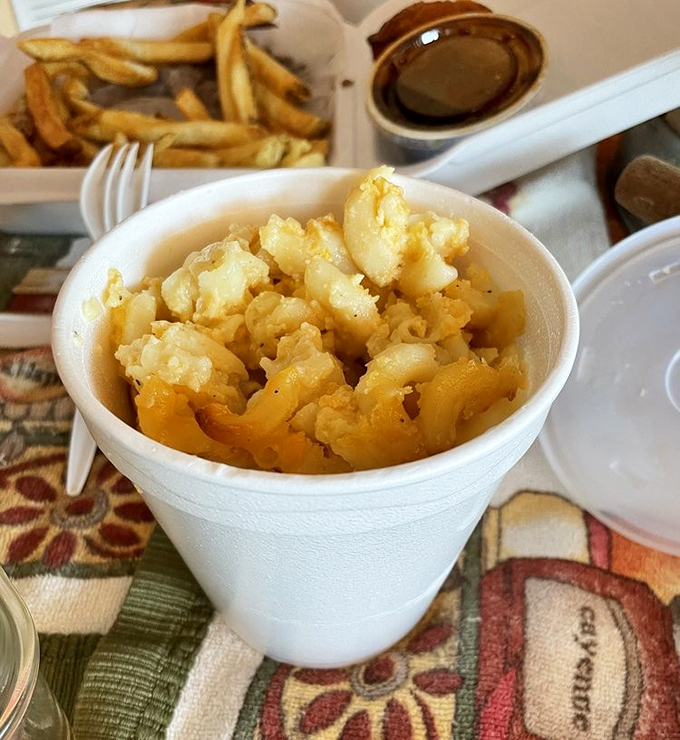 Mac and cheese that doesn't come from a blue box. This is the comfort food equivalent of a warm Florida sunset.