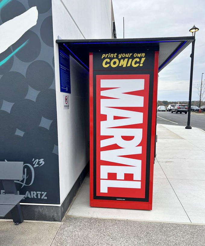 Marvel's photo booth brings out the superhero in every shopper. Because saving money on designer brands is basically a superpower anyway.