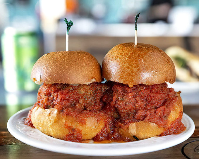 These meatball sliders aren't just food; they're an Italian grandmother's love story told in sauce, meat, and perfectly toasted buns.