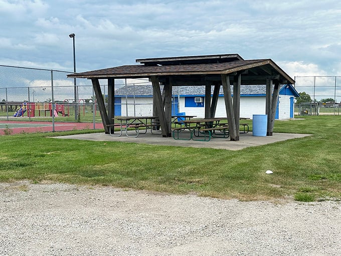 This humble picnic shelter might not look Instagram-worthy, but it's hosted more genuine family memories than most five-star resorts ever will.