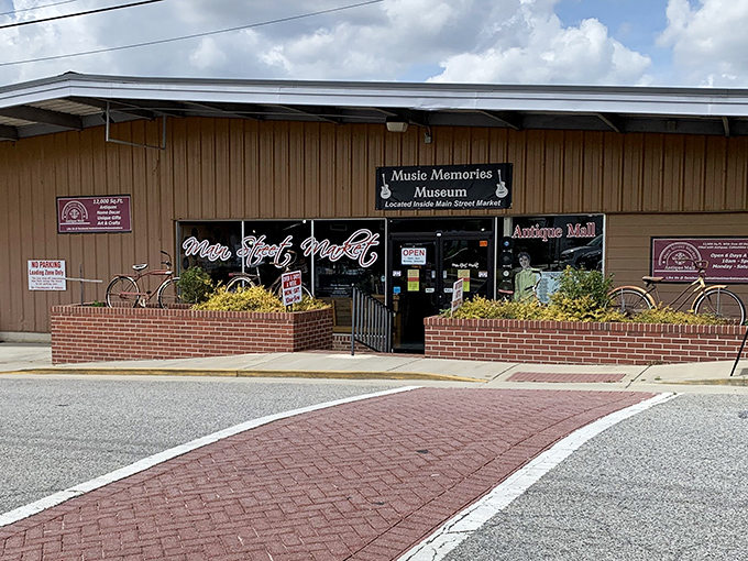 Music Memories Museum's unassuming exterior hides a treasure trove of nostalgia waiting to be discovered.