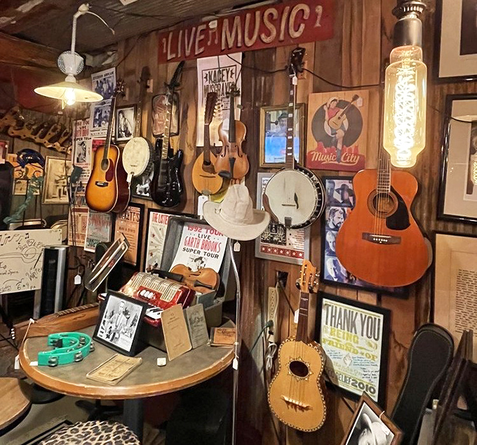 Nashville's influence spills over in this musical corner. These instruments have stories to tell—and some might still carry a tune.