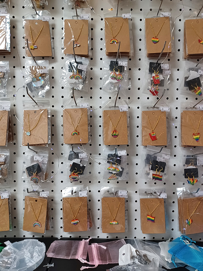 Rainbow jewelry that brightens any outfit. These necklaces are what happens when your childhood crayon box grows up and gets sophisticated.