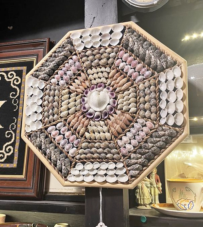 Someone spent actual hours arranging these shells into art, which beats scrolling through social media any day.