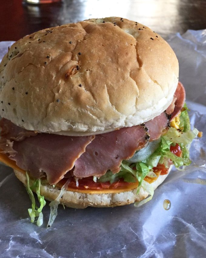 The onion roll sandwich—where every bite delivers that perfect harmony of textures Michigan sandwich lovers dream about.