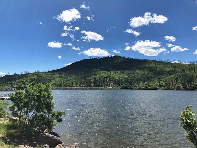 The lake view that launched a thousand Instagram posts. Those mountains aren't just posing&mdash;they're showing off centuries of geological swagger.