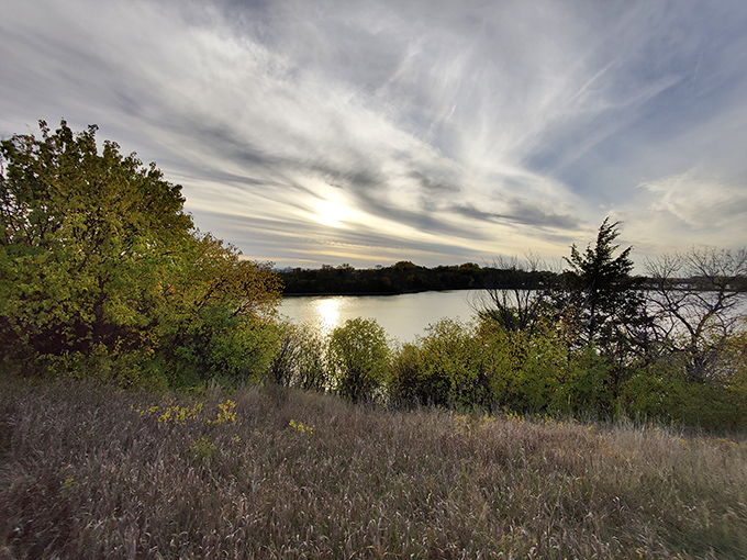 Golden hour magic at Lake Herman. That moment when the sky puts on a better show than anything in your streaming queue.