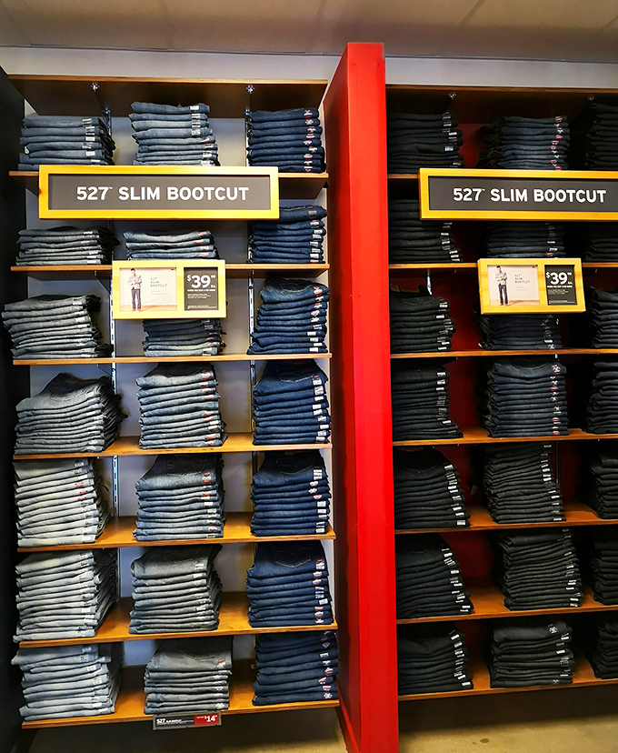 Levi's denim heaven&mdash;where finding your perfect fit doesn't require trying on seventeen pairs or taking out a second mortgage.