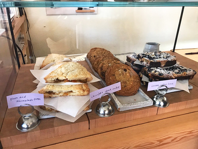 The pastry case&mdash;where willpower goes to die and happiness begins. That chocolate chunk cookie is practically winking at you.