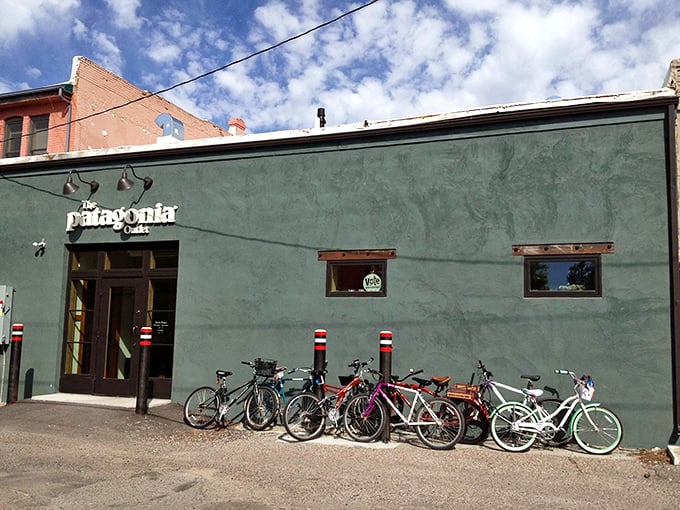 The Patagonia Outlet in Dillon proves you can be outdoorsy and stylish&mdash;with bikes parked outside ready for post-shopping adventures on nearby trails.