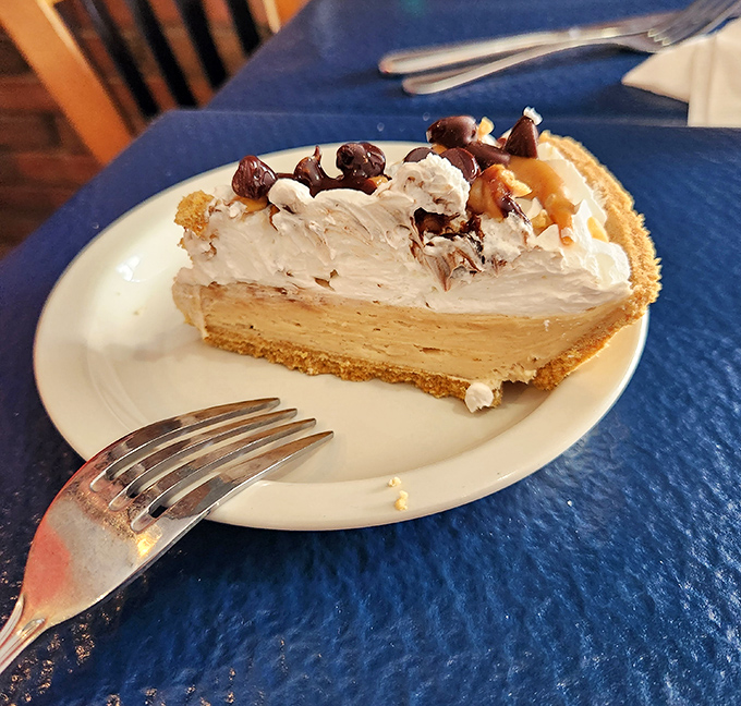 This isn't just peanut butter pie &ndash; it's what clouds dream of becoming. The nutty topping adds texture to what might be the creamiest slice of heaven in Virginia.
