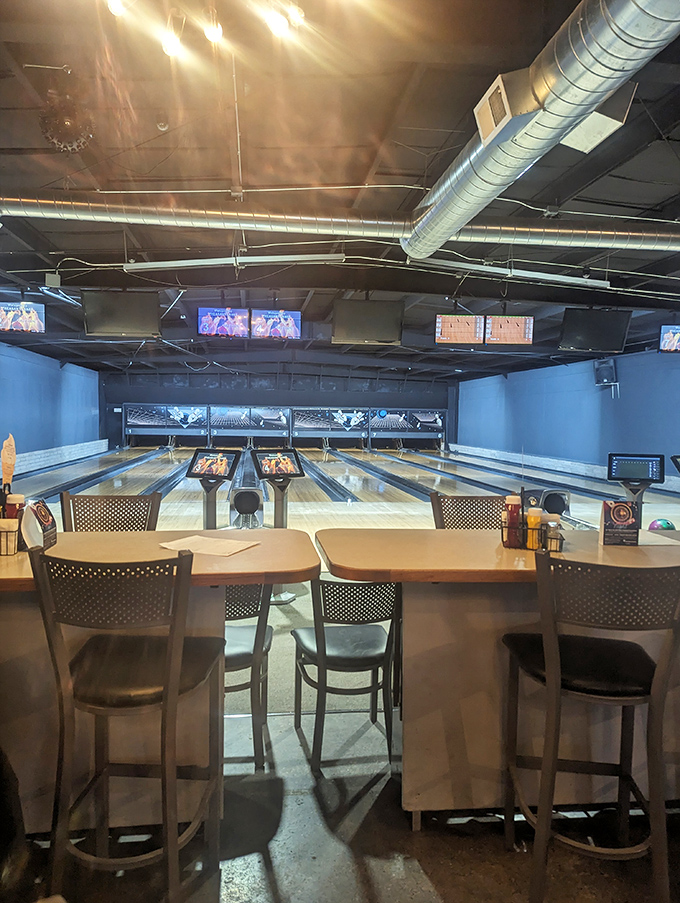 Pheasant Lanes offers bowling and lunch &ndash; where striking up conversations happens as often as knocking down pins.