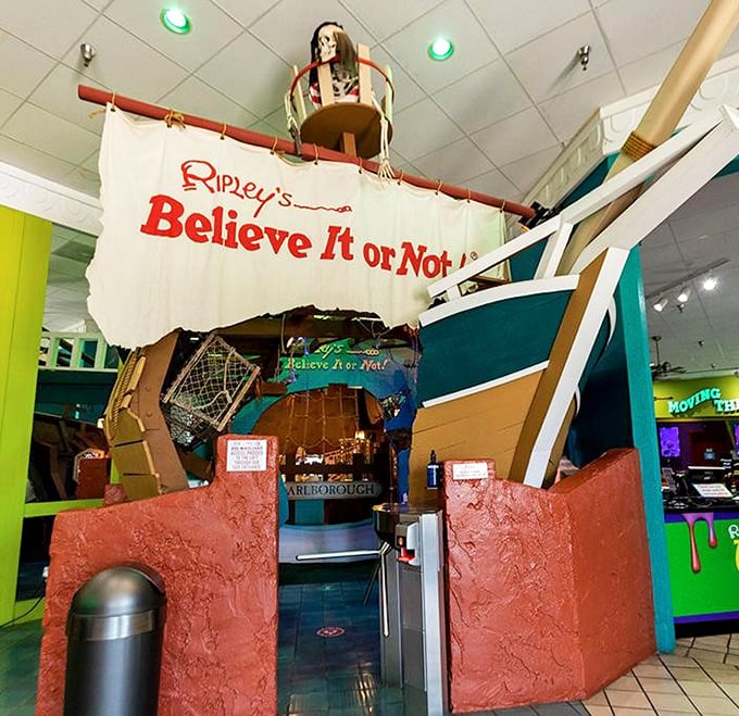 Believe It or Not! indeed &ndash; a skeletal pirate guards the entrance to adventure. The ship display proves everything's bigger in Texas, including the oddities. 