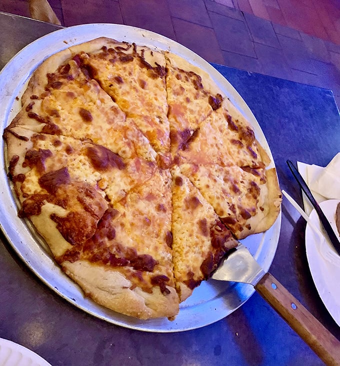 This pizza isn't trying to compete with Naples or New York &ndash; it's doing its own Philly thing, and doing it with melty, crusty confidence.