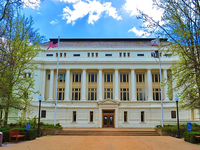 The Plumas County Courthouse stands like a dignified elder statesman, probably thinking, "I've seen things, kid. I've seen things."